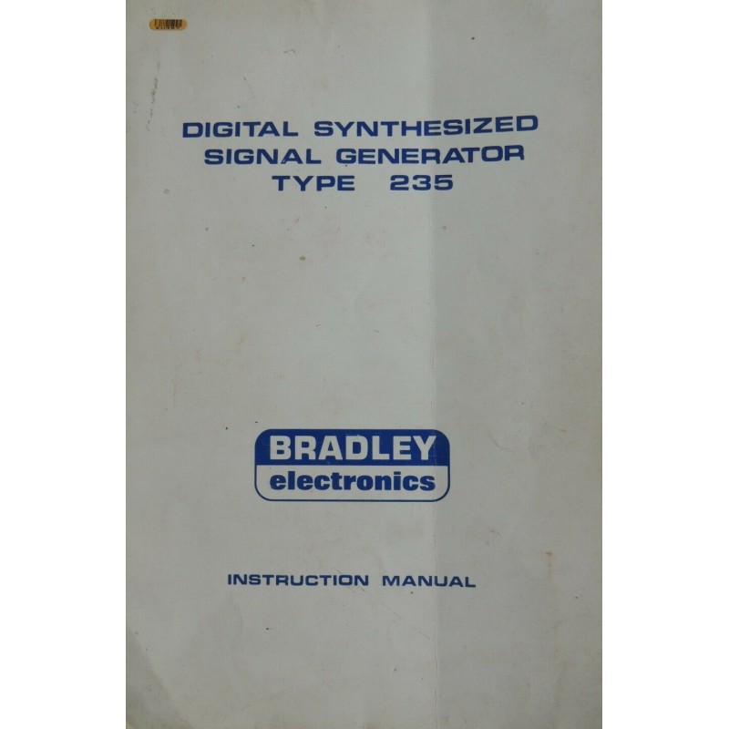 Bradley 235 Digital Syntesized Signal Generator