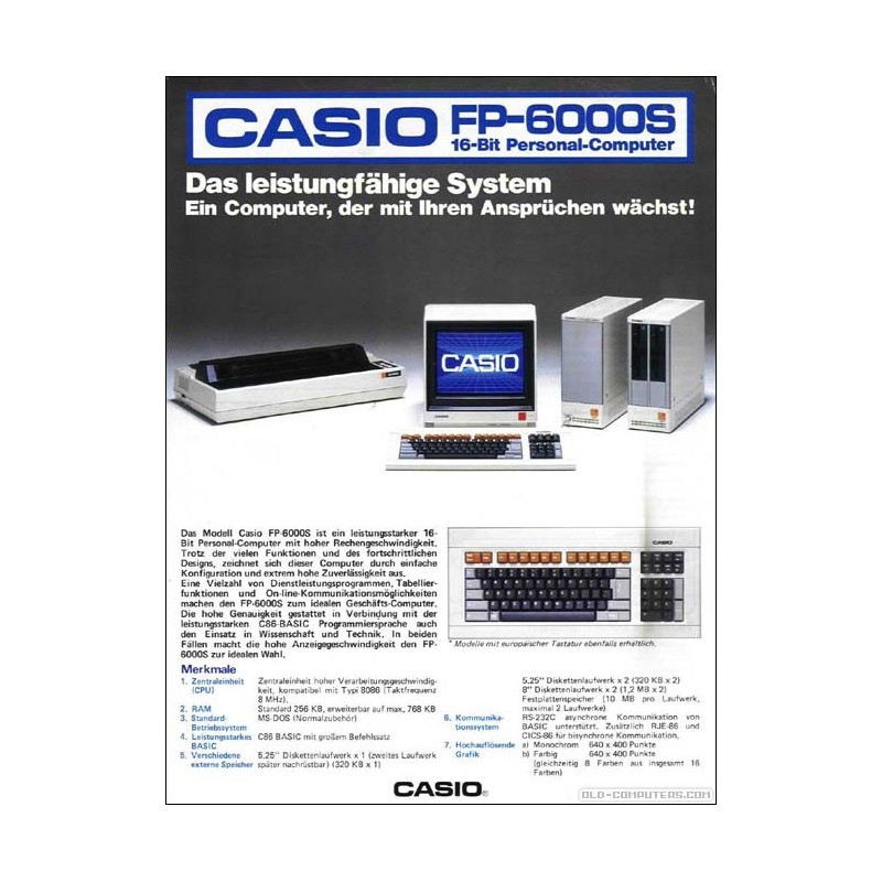 Casio FP 6000